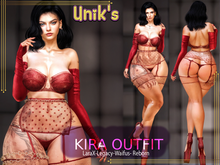Second Life Marketplace - UNIK'S KIRA OUTFIT - HUD BOX